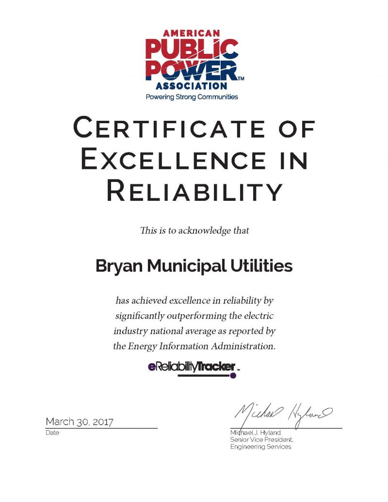 BMU Recognized for Reliability – BMU