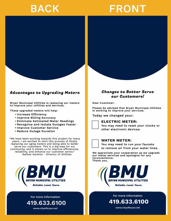Meter Replacement Information – BMU
